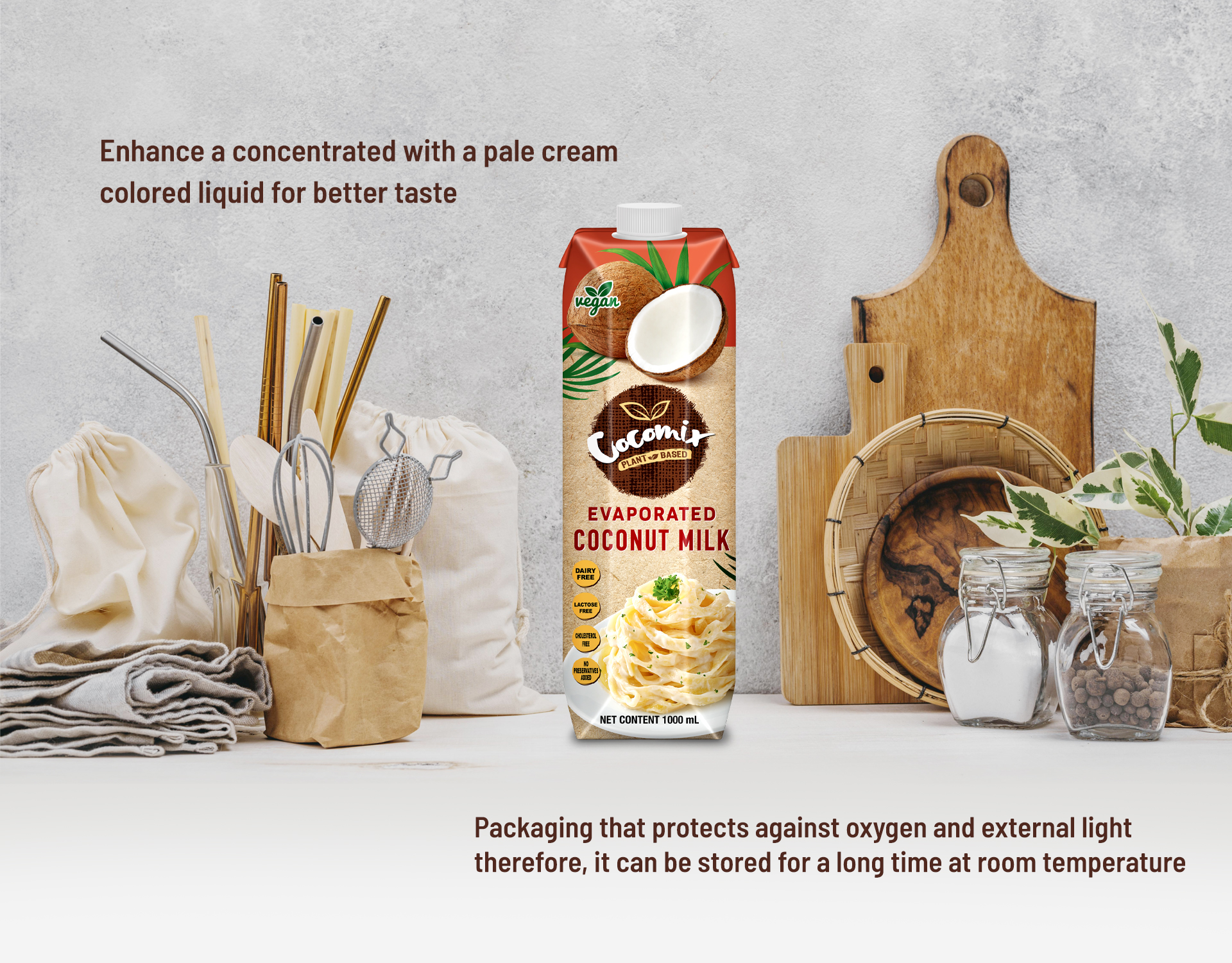 Cocomix Evaporated Coconut Milk